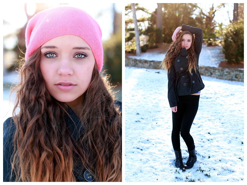 Lena Larson | Snowy Day Session! | Hope Taylor Photography