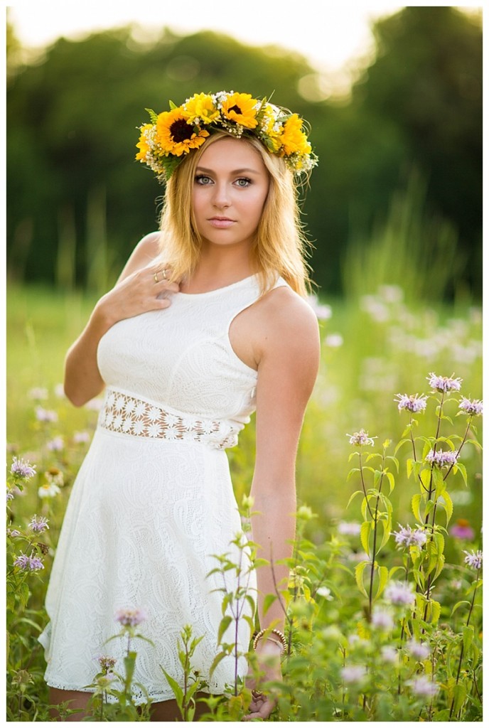 Kayla Moss | Sunflowers & Sunset Senior Session | Hope Taylor Photography