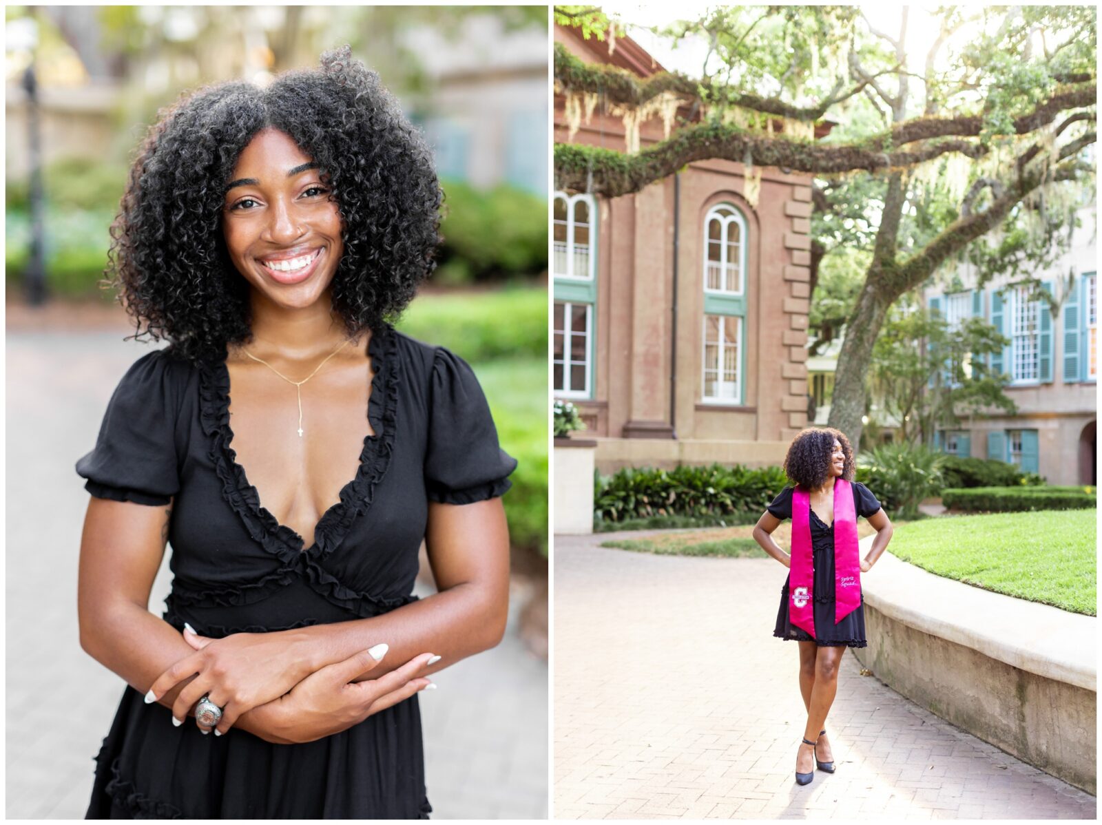 Peyton's Grad Portraits at College of Charleston | Hope Taylor Photography